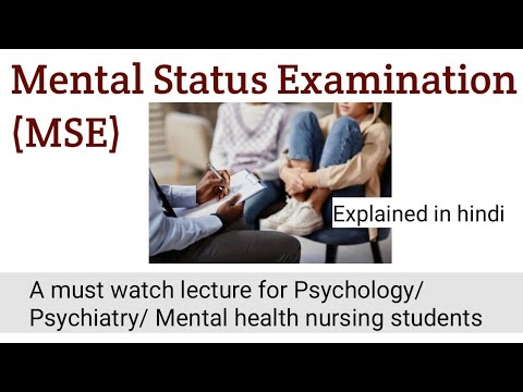 Mental status examination, #mse, Psychiatric patient's MSE taking in ...