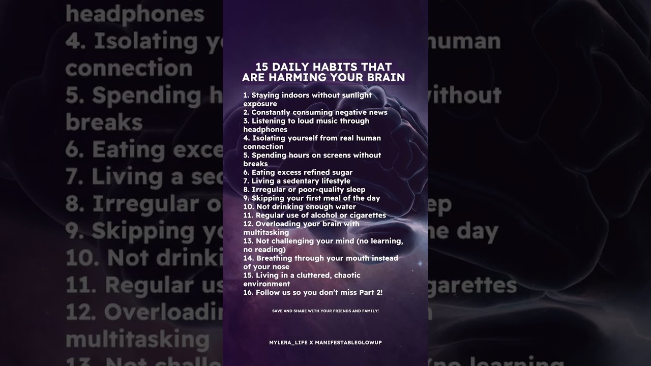 15 Daily Habits That Are Harming Your Brain (And Most People Don't ...