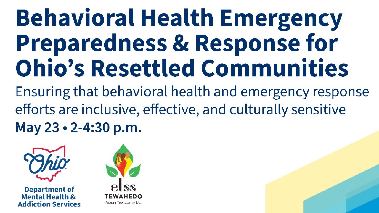 Behavioral Health Emergency Preparedness & Response Webinar ...