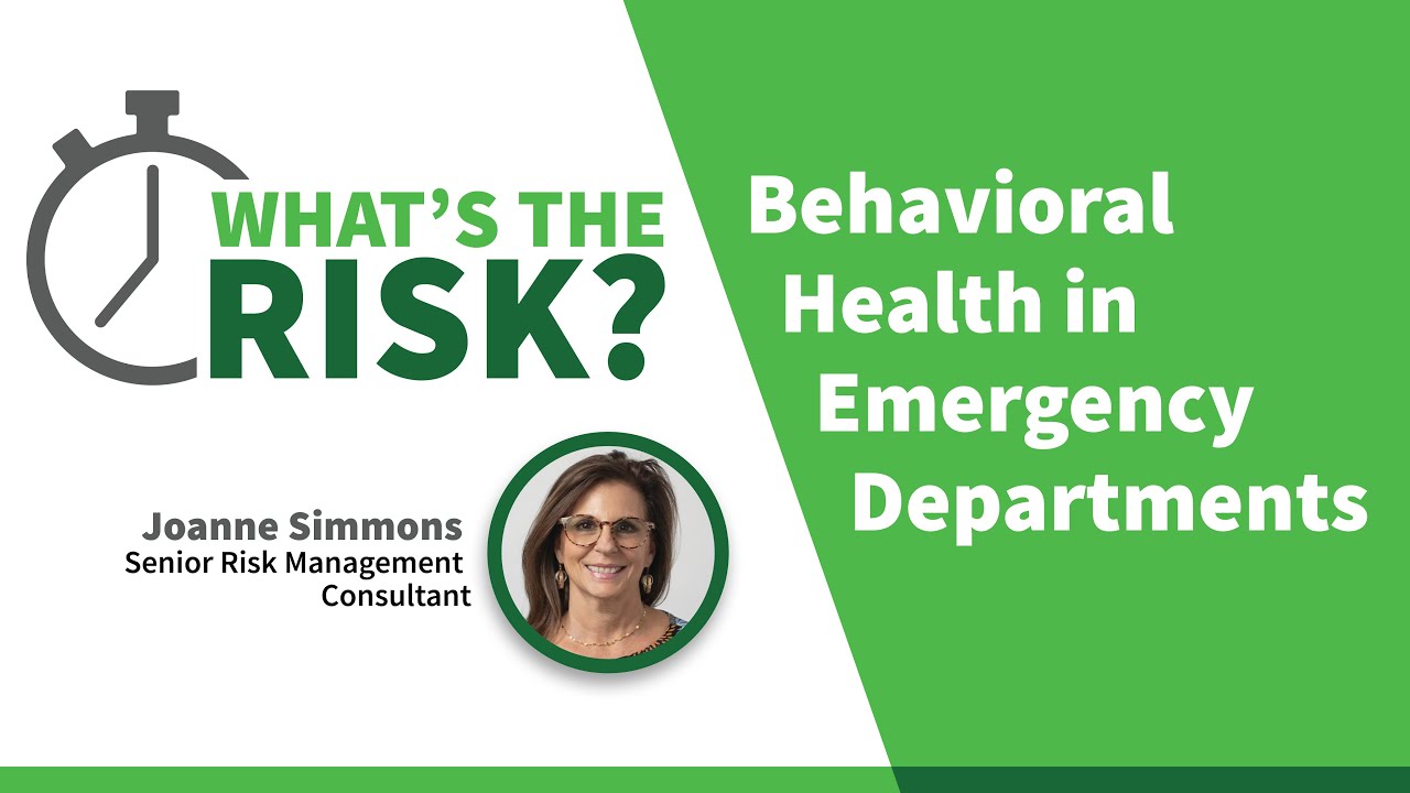 Two Minutes: What's the Risk? Behavioral Health in Emergency ...