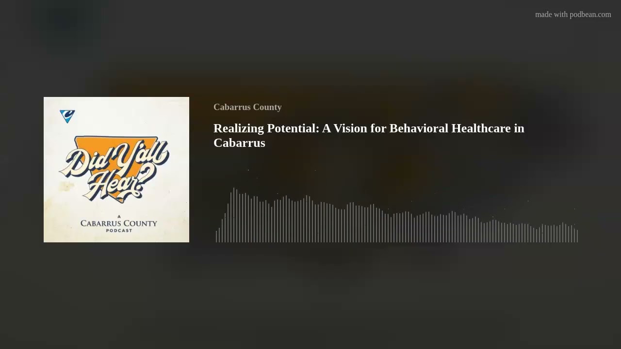 Realizing Potential: A Vision for Behavioral Healthcare in Cabarrus ...