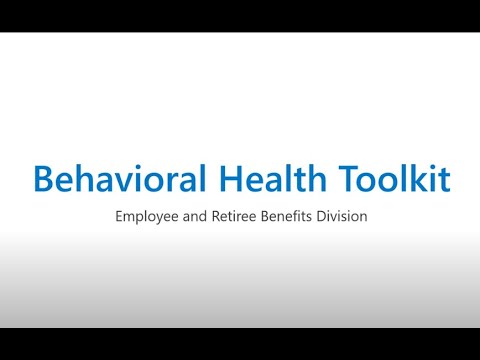 Behavioral Health Toolkit Training - Behavioral Healthcare Network