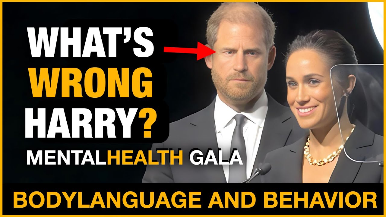 What’s Bothering Prince Harry? | Body Language at Mental Health Gala ...