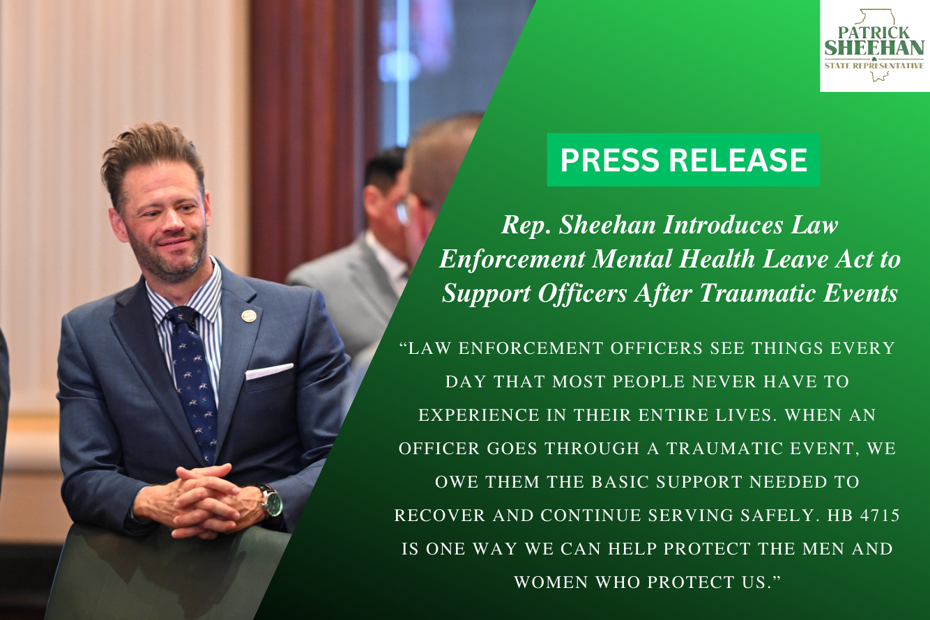 Illinois State Representative Patrick Sheehan Introduces the Law ...